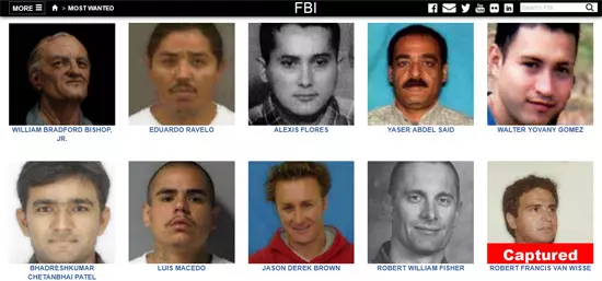 MORE MOST WINTED FBI WLLIAM BRADFORO BISHOP FDLIARDO RAVELO ALEXIS FLORES YASER ABDFL SAID WALTER YOVANY GOMEZ IR Captured AOE SHICUMAR LUIS MACEDO IA