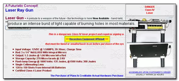 Isang Futuristic na Konsepto! PANGANIB Laser Ray Gun Class M Laser Laser Gun Isang pagpapanggap sa isang sandata ng hinaharap- ang teknolohiya ay naririto Ngayon Magagamit na handheld.