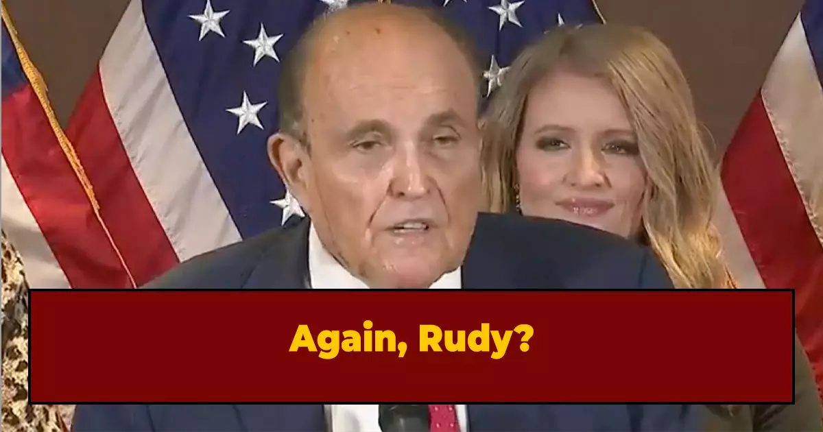 Zvijezda 'Borat 2' Rudy Giuliani domaćin je bizarno nadrealne press konferencije
