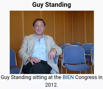 Guy Standing Guy Standing นั่งที่ BIEN Congress ในปี 2012