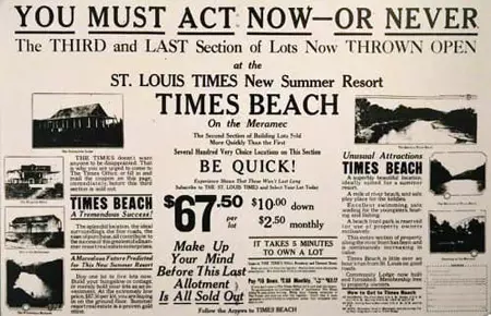 RHAID I CHI WEITHREDU NAWR - NEU PEIDIWCH BYTH Y TRYDYDD Adran a'r DIWETHAF o'r Llawer WEDI'I TAFI AR AGOR YN Y ST. LOUIS TIMES Cyrchfan Haf Newydd TIMES BEACH Ar y Meramec mae'r -