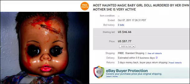 FREE MOST HAUNTED MAGIC BABY GIRL DHOLL AKAPONDERWA NEVAVO thiooln MAI SHE IS VERY ACTIVE item condtion Ended On 07. 2011 26 31 PDT Bid history. 0