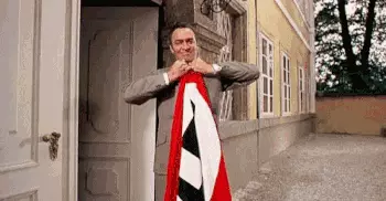 river et naziflag op