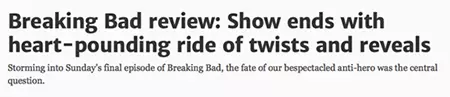 Crítica de Breaking Bad: Show termina com reviravoltas de tirar o fôlego e revela Storming no episódio final de Breaking Bad no domingo. o destino ou nosso ser