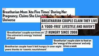 Breatharian Mom'Ate Lima Kali' Semasa Mengandungnya, Mendakwa Dia Live Jottal Universe PASANGAN BREATHARIAN MENDAPAT MEREKA HIDUP 'BEBAS MAKANAN' DAN H