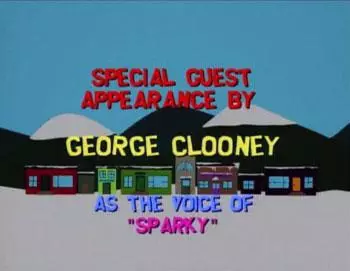 GEORGE CLOONEY AS TPE / OCE OF SPARKY ERIESINEMINE