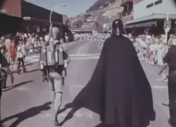 Boba Fett och Darth Vader i San Anselmo parad 1978