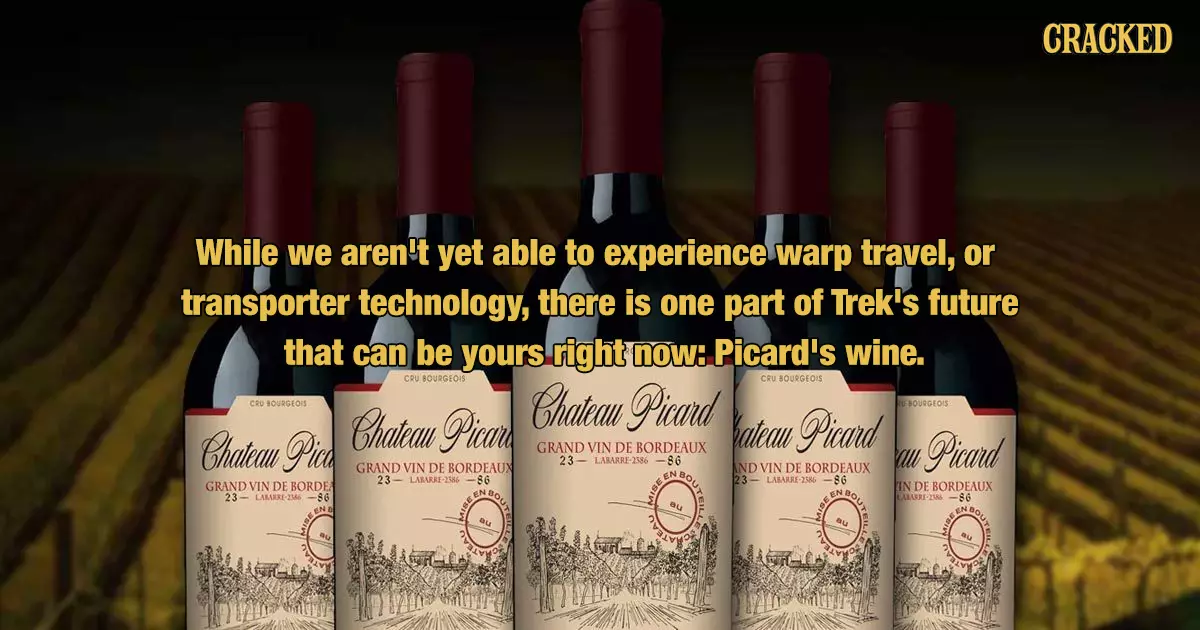 Most a „Star Trek” rajongói kalapácsot kaphatnak a Picard's Wine-n