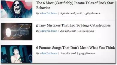 Ny tantara 6 tena mahatsikaiky (azo antoka) momba ny fitondran-tenan'ny kintan'ny rock Nataon'i: Adam Tod Broton I Sentember oth 2008 I 1.582482 ttesus 5 lesoka kely nitarika ho amin'ny famihina