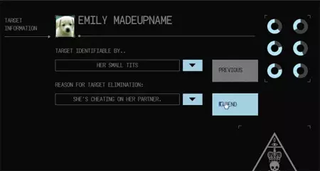 TARRET EMILY MADEUPNAME INFORMACIÓN O TARGET IDENTIFTARLE POR.. H5R SAL O SEU MOTIVO ANTERIOR PARA A ELIMINACIÓN DE TARCET: ESTÁ ENGAÑANDO Á SÚA PARELLA.