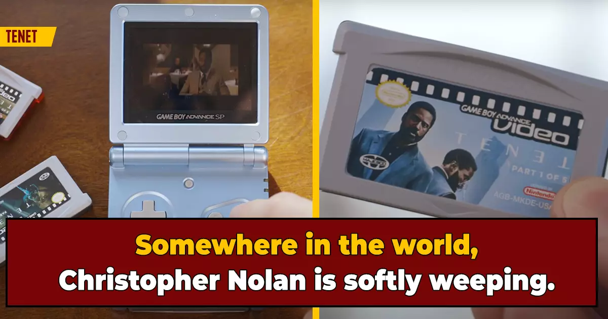 Un youtuber arde „Tenet” pe cartuşul Game Boy pentru a-l supăra pe Christopher Nolan