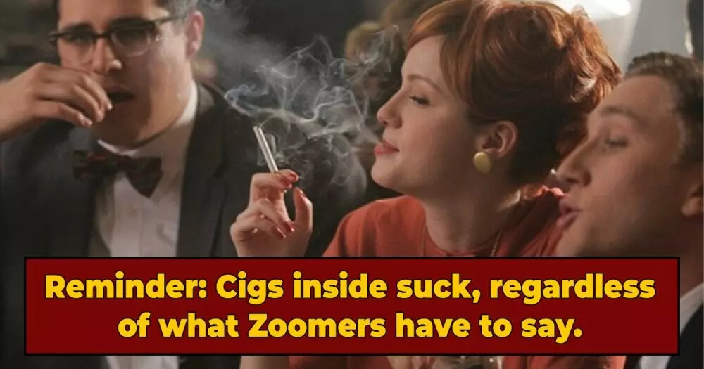 'Cigs Inside' သည် နောက်ဆုံးထွက် Zoomer/Boomer Divide ဖြစ်သည်။