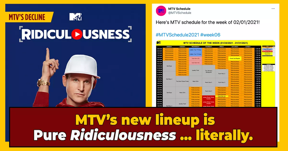 MTV sembla que ara només emet "Ridiculoses".