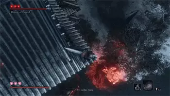 El dimoni de l'odi de Sekiro cau a la seva mort