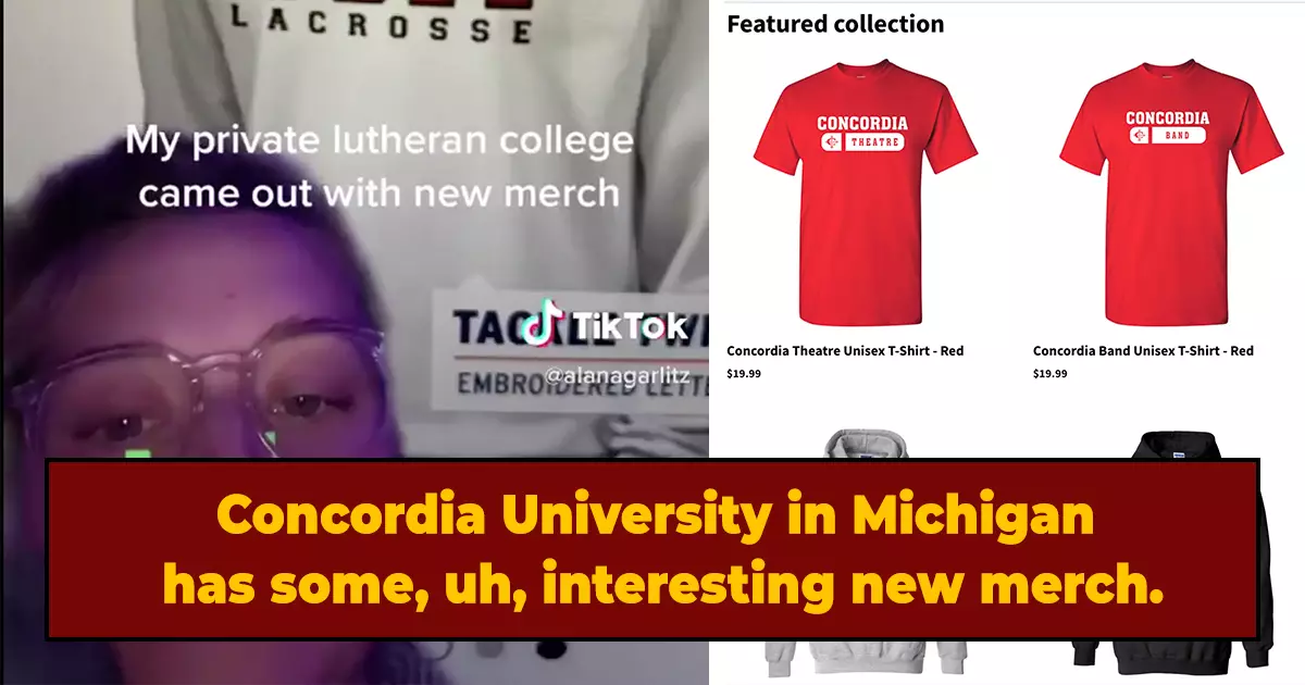 Universitas Concordia ing Merch Akronim Michigan minangka Misteri Internet Kanggo Zaman