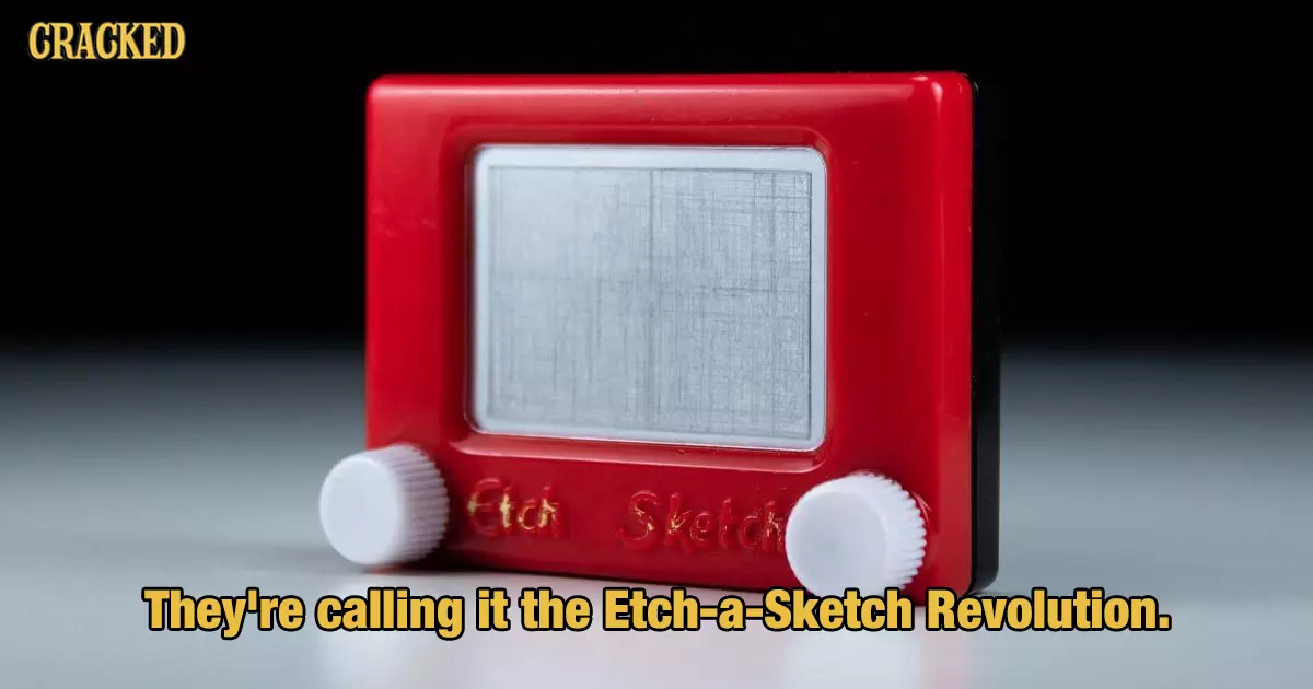 Etch-a-Sketch je teraz schopný kruhov – v akom svete žijeme