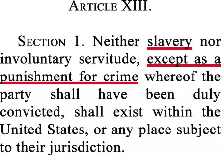 XII ماددا. SecTIon 1. قۇللۇق ياكى ئىختىيارىي قۇللۇق قىلىش ، دەۋالاشقۇچىلار تېگىشلىك جىنايى جازا بېرىلگەندىن باشقا ،