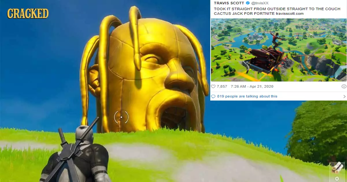 Konsè 'Fortnite' Travis Scott a se yon fenèt nan lavni nou an