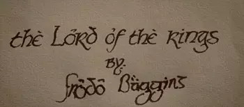 LOR f the kings B frod: Baggins