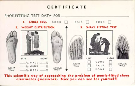 CERTIFICATE SHOE-FITTING TEST DATA FOR 1. ANKLE ROLL GOOD FALR POOR 2. KEV PAB CUAM 3. X.RAY FITTING TEST 40 702 XRAY TEST 04 EYLEET RIGHT LEE