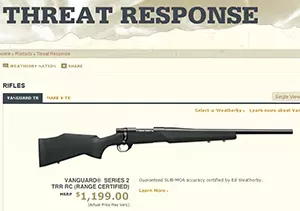 THREAT RESPONSE RIFLES AAA SL a VANGUARDE SERES2 ratent A enet e te E Bc uDE CERtfo -8 $1, 199.00