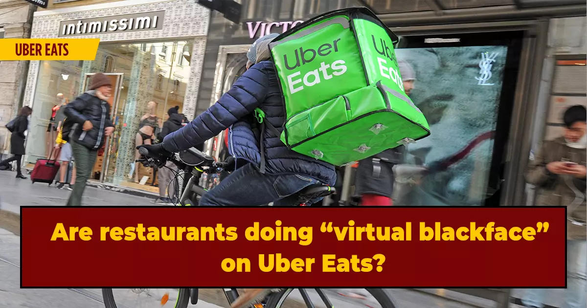 કોઈપણ કહી શકે છે કે તેઓ Uber Eats પર અશ્વેતની માલિકીની રેસ્ટોરન્ટ છે