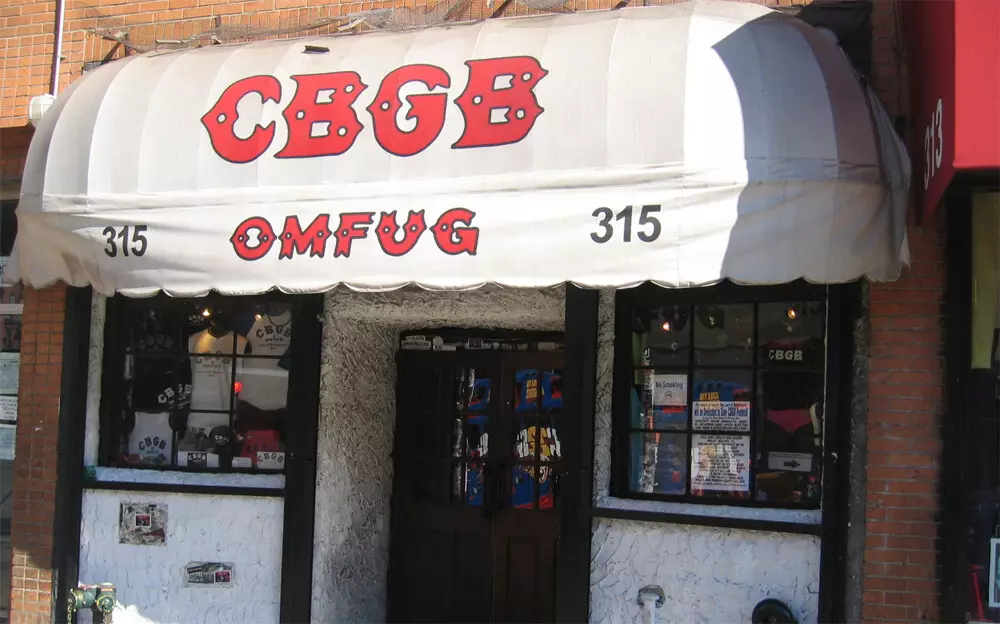 CBGB club facade, Bowery St, New York City