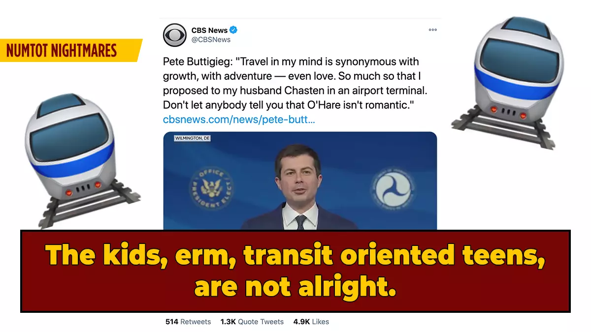 Teen Transit-Enthusiasts ย่างบทบาทของ Pete Buttigieg ในฐานะเลขานุการการขนส่ง