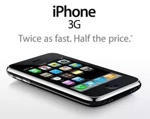 “iPhone 3G” iki gezek çalt bahanyň ýarysy.