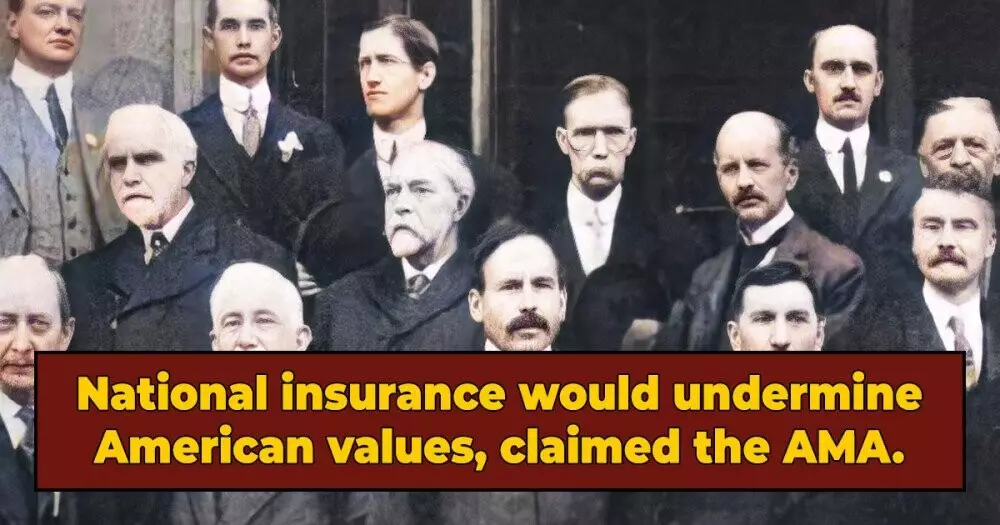 Liječnici su ugasili američki nacionalni plan osiguranja prije jednog stoljeća