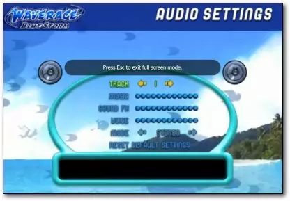 WAERAAE AUDIO SETTINGS B7S70R0 Peees Ese to evit ull cceen mocl TRACK 0 SI o0oooooooo 89 FI 00oooo WUGE o0oooouoeco MOE UREPD RERET DEFOULT SETTINGS