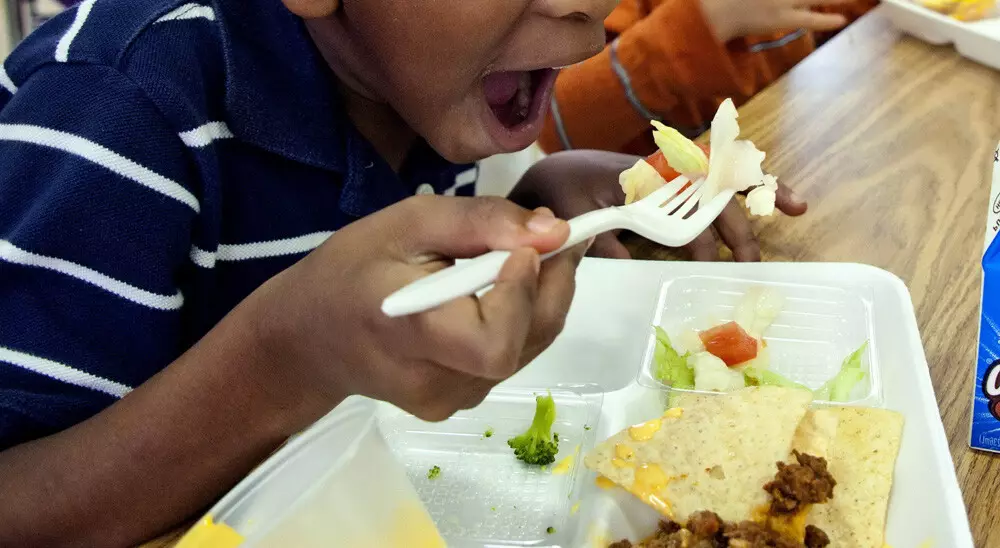 tacos en cafeteria