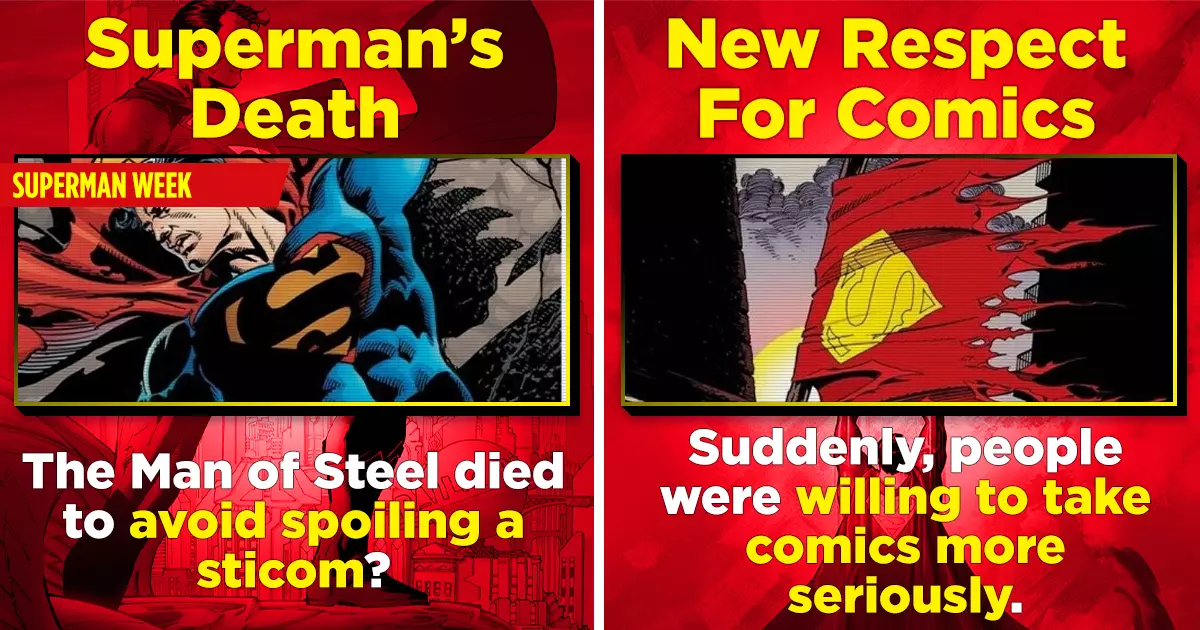 4 xeitos en que 'Death Of Superman' (accidentalmente) cambiou a cultura popular