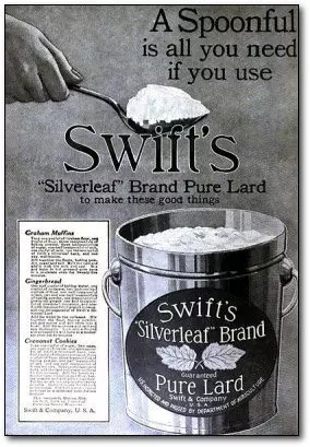 כפית היא כל מה שאתה צריך אם אתה משתמש ב-Silverleaf Brand Pure Lard של Swiit כדי להכין את הדברים הטובים האלה Ce Afepes Swift's Silverlear Brand eeassf Mo Pure