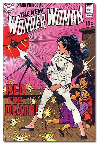 DIANA PRINCE AS DC WONDER NEW WOMAN AUG NO. 196 15c წითელი სიკვდილისთვის!