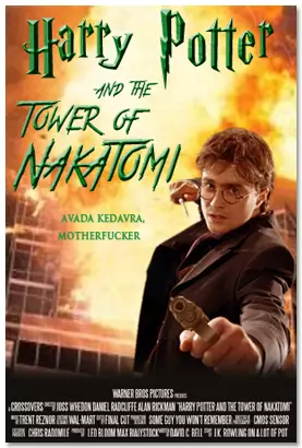 Harry Potter E TE TOWER f NAKTOMI AVADA KEDAVRA, MOTHERFUCKER MPNER BOOS PICTOURSS CRISSOVERS I0SS WHEDON DANE BAOCLFTE AN DICMAN HABRY PRTER ANO RE