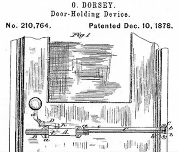 0. DORSEY. Door-Holding Devioe. No 210,764. 1878-يىلى 12-ئاينىڭ 10-كۈنى پاتېنت ھوقۇقىغا ئېرىشكەن. FIg