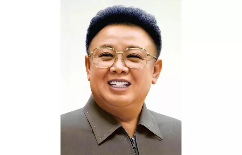 Un portrait officiel de Kim, publié après sa mort