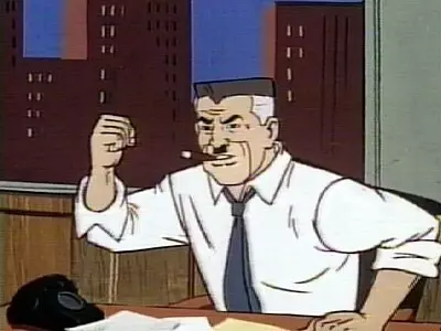 J. Jonah Jameson mem - kreskówka Spidey's Bonkers z lat 60. Wszystkie memy Spider-Mana pochodzą