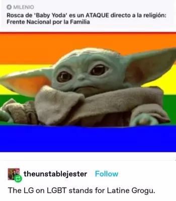 Qanday qilib Baby Yoda Lotin Amerikasi LGBT belgisiga aylandi 8985_1