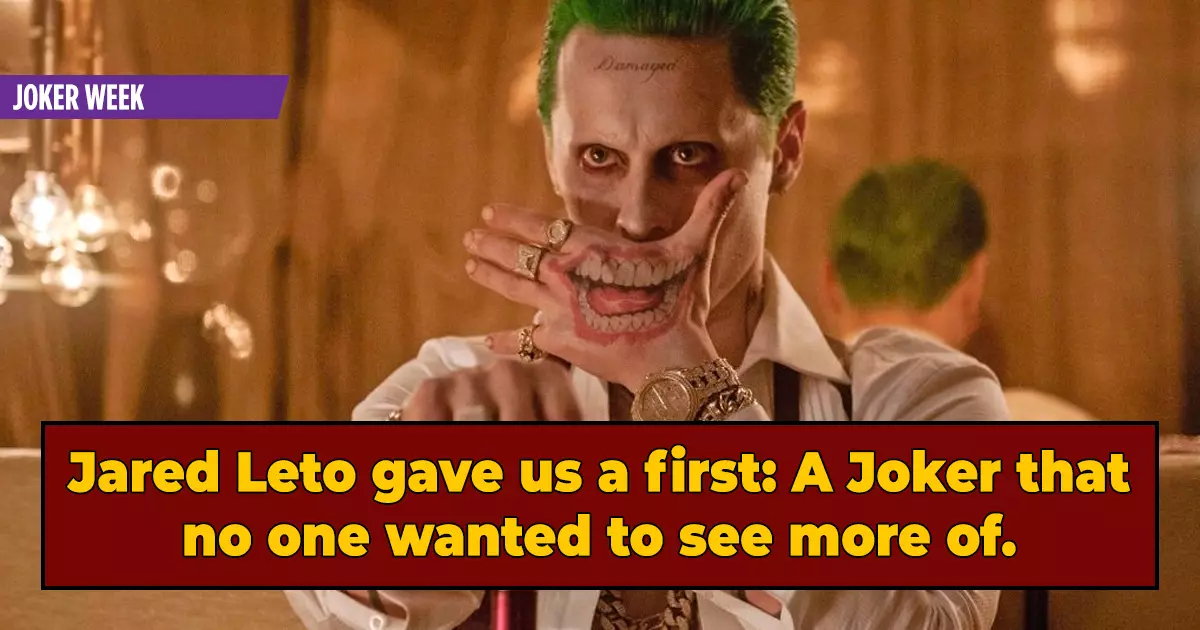 Akụkọ dị egwu na-agbagwoju anya nke 'Huh?' Joker ihe nkiri: Jared Leto